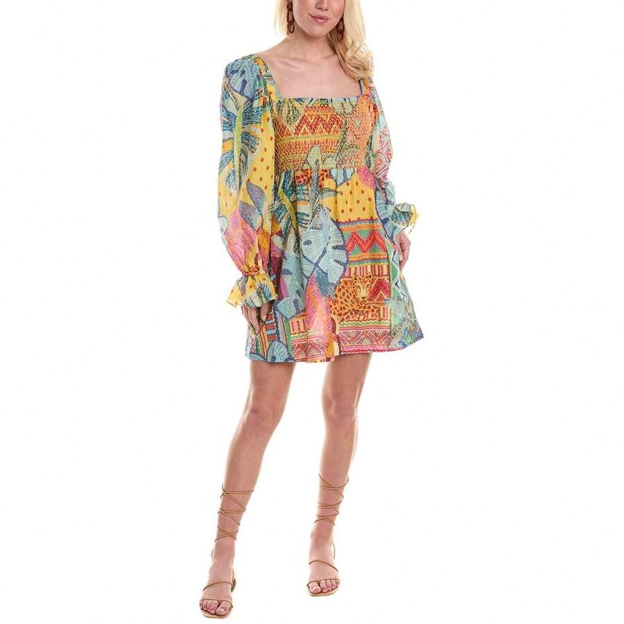 FARM Rio FARM Rio Summer Tapestry Mini Dress | SHEIN USA