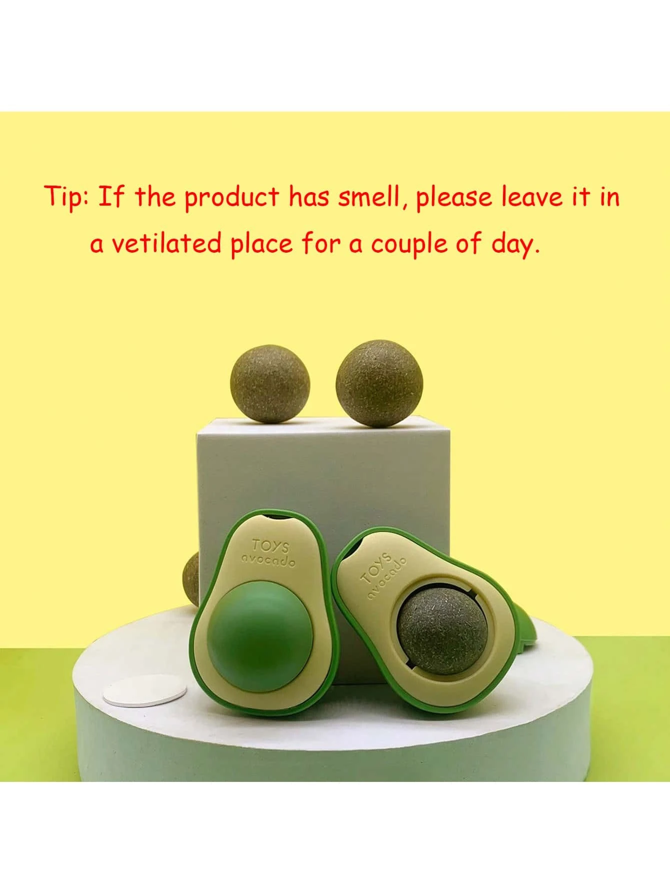 One Avocado Shaped Catnip Ball, Provides Fresh Air And Fun For Cats ...