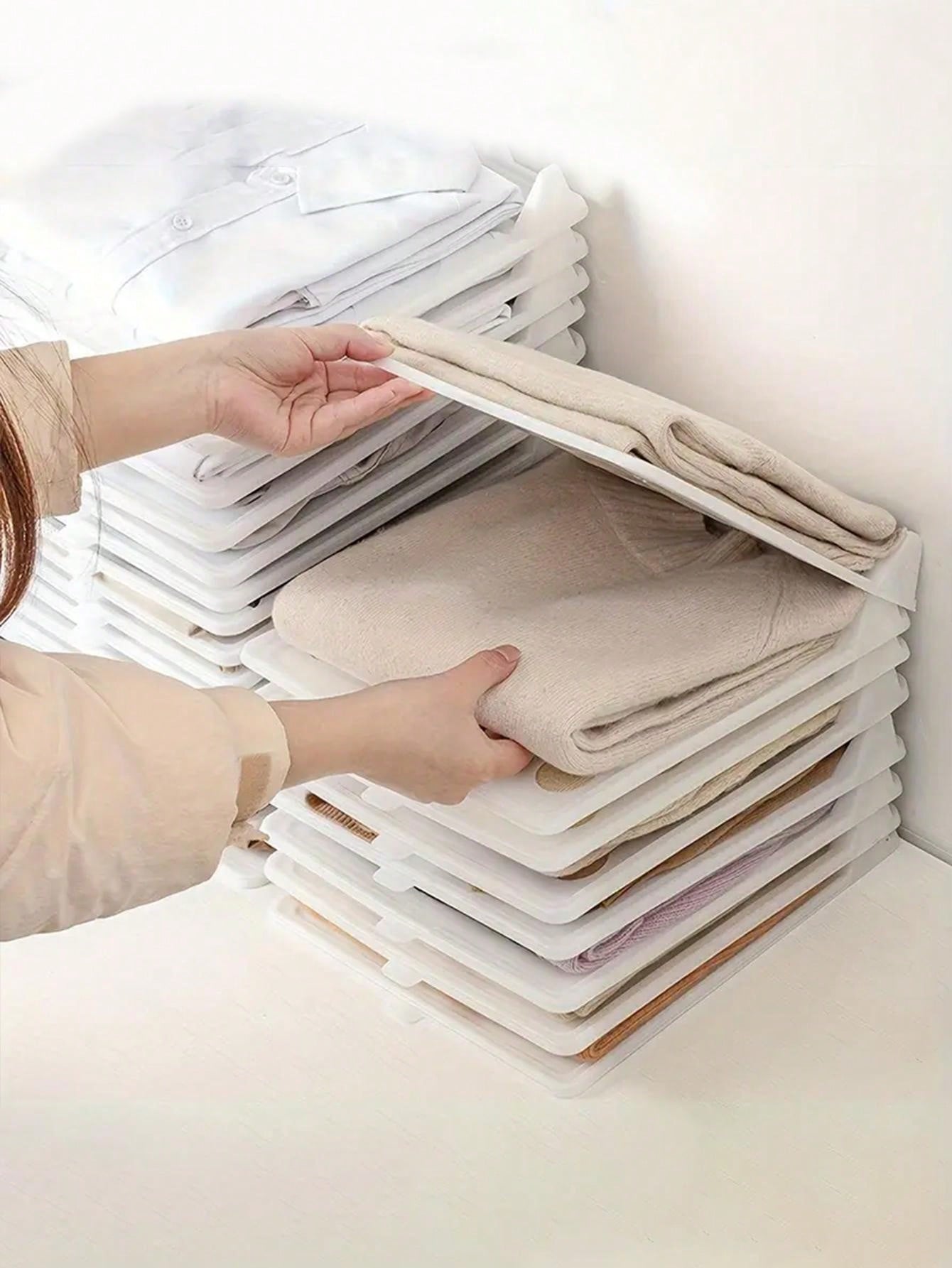 1/5/10 Pcs Clothes Folding Board, Creative Wardrobe Storage Folding ...