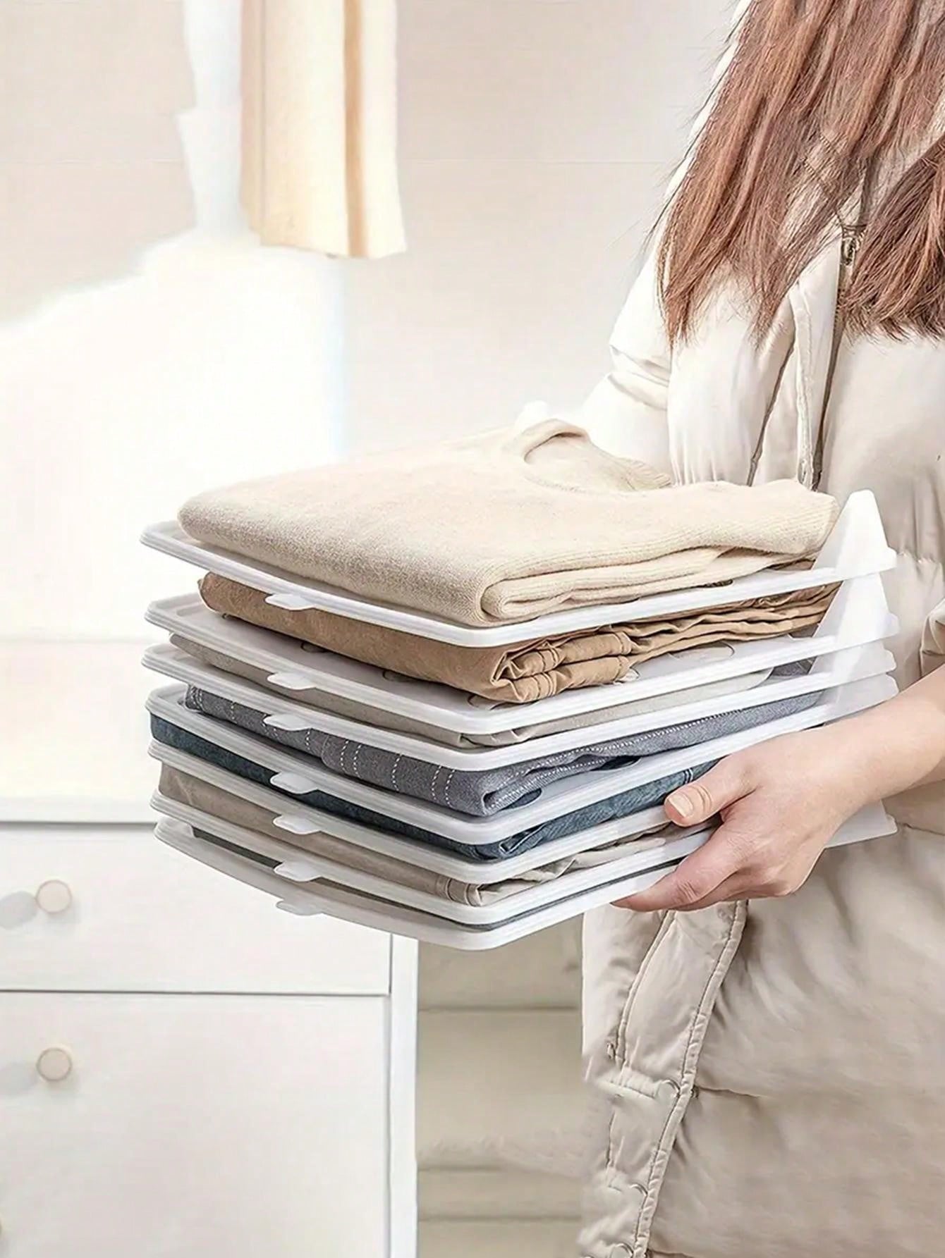 1/5/10 Pcs Clothes Folding Board, Creative Wardrobe Storage Folding ...