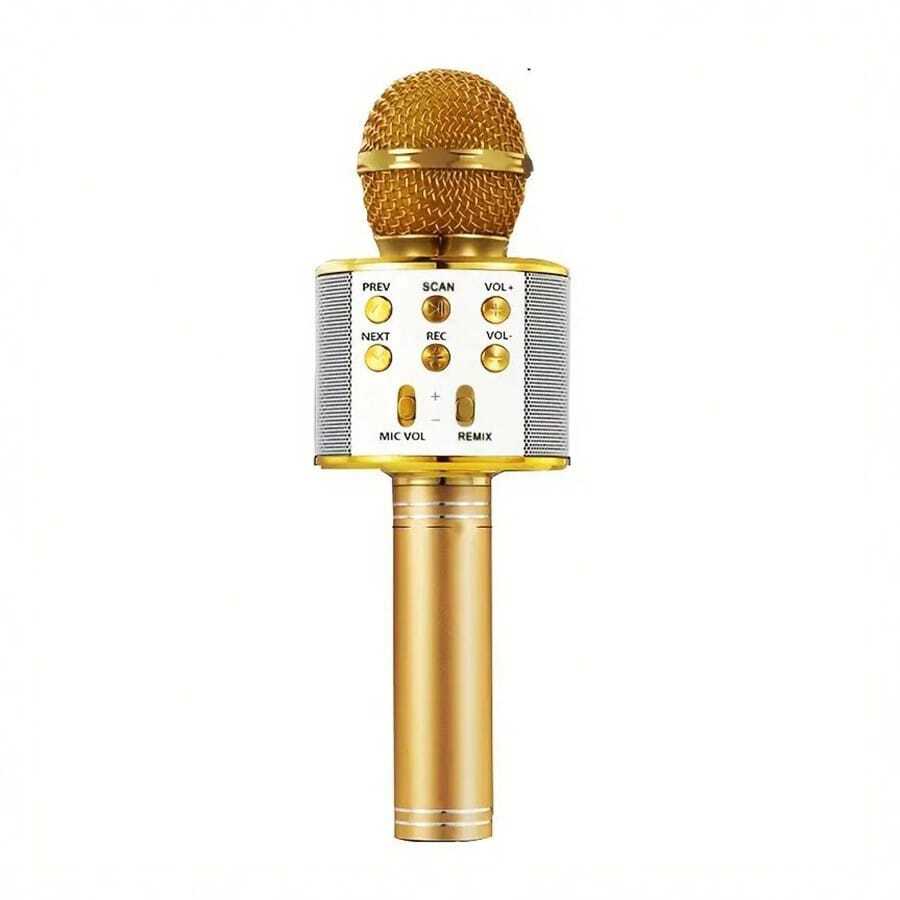 Wireless BT Karaoke Microphone For LED Light Karaoke Singing Speaker ...