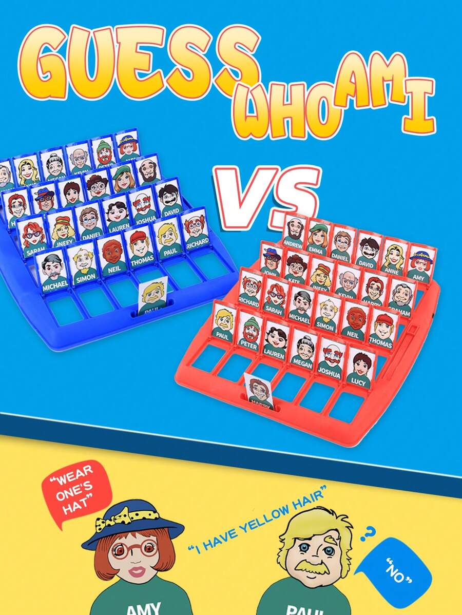 1set Who I Am Board Game Party Toy Card With Logical Reasoning Thinking ...