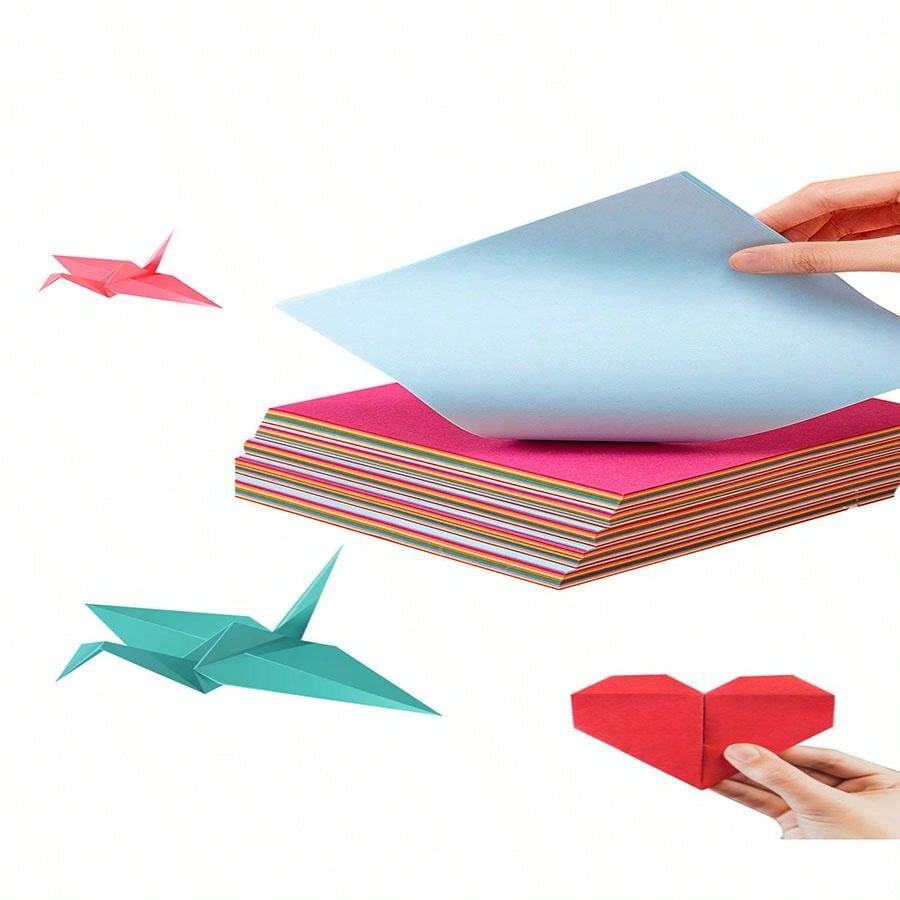 100 Sheets Colored Origami Paper For Handicraft Diy, Random Colors | SHEIN