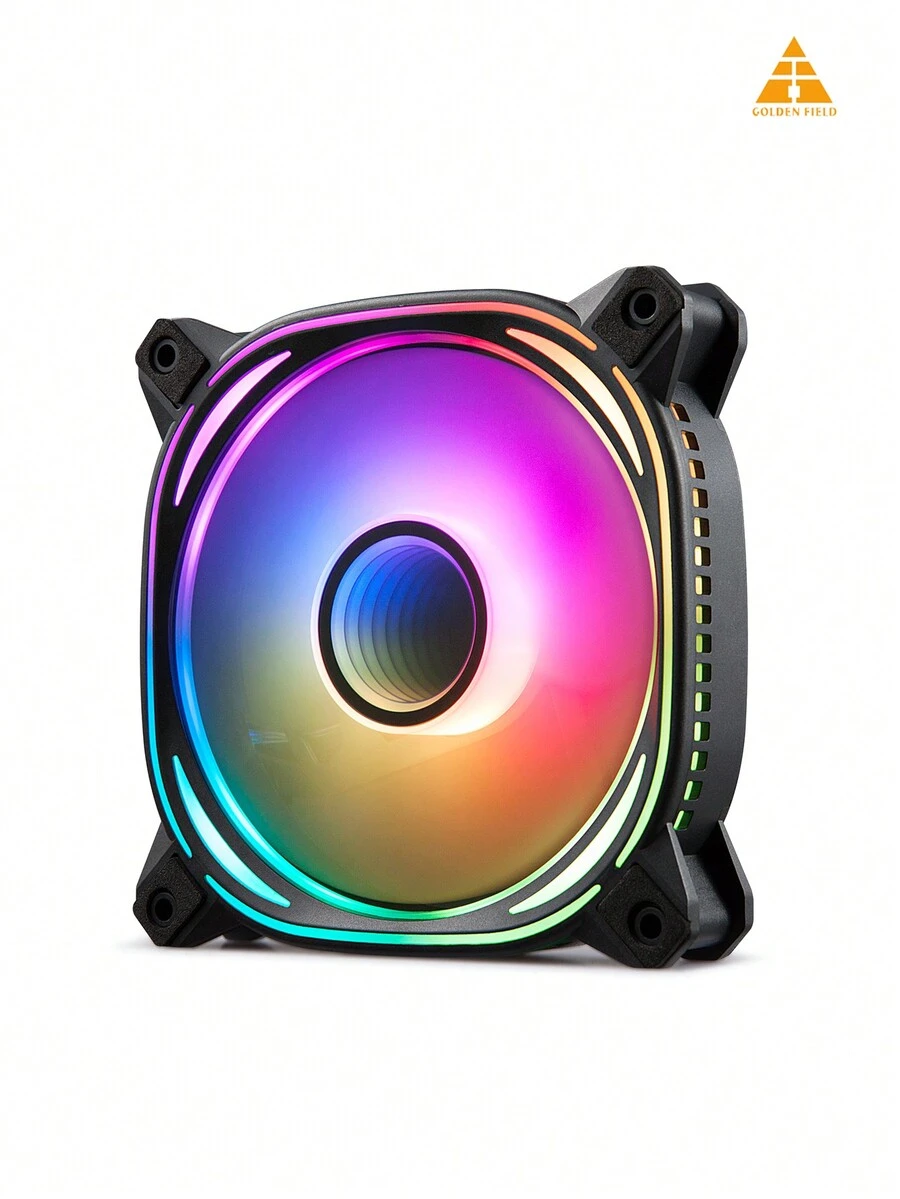 Golden Field Wind Craftsman Computer Case Fan 12CM Ultra-Quiet LED ...