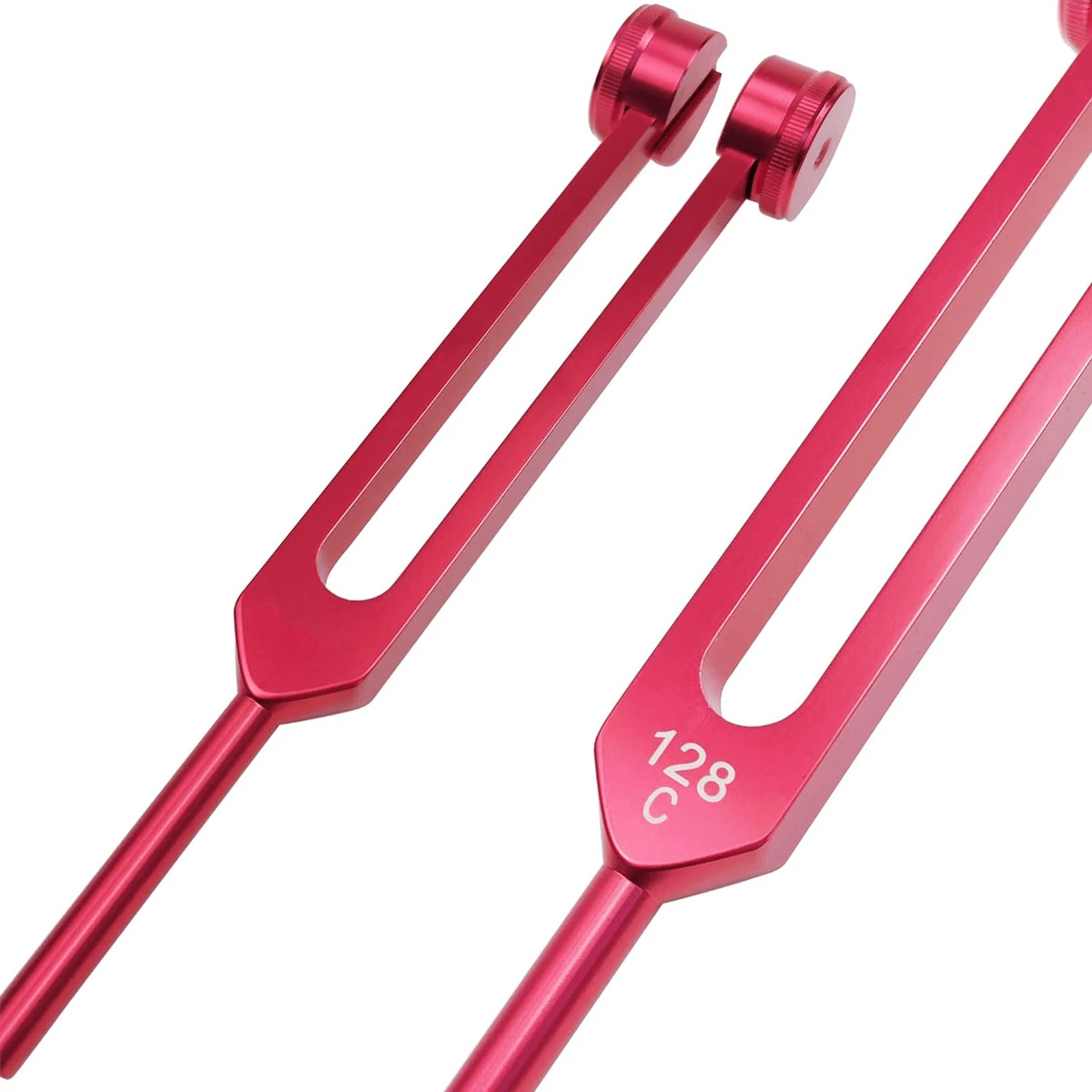 128 Hz Tuning Fork Weighted Red Tuning Forks For Healing 128 Hz Sonic ...