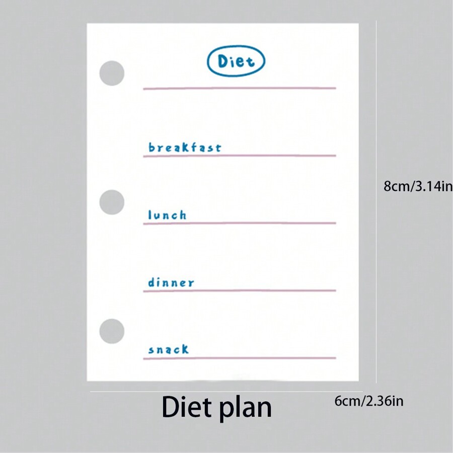 60 Sheets 3-Hole Loose-Leaf Book, 3-Hole Core Loose-Leaf Book ...