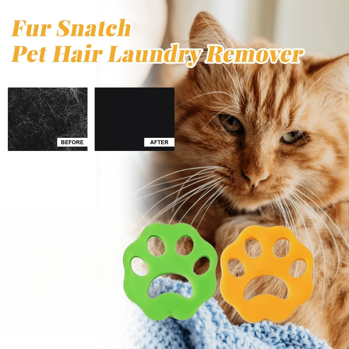 2pcs Pet Hair Remover, Cleaning Claw For Laundry, Lint Collector ...