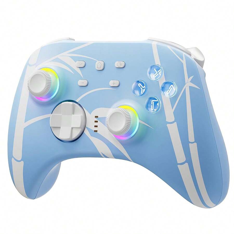Mytrix Bamboo Blue Wireless Pro Controllers With Hall Effect Joysticks ...