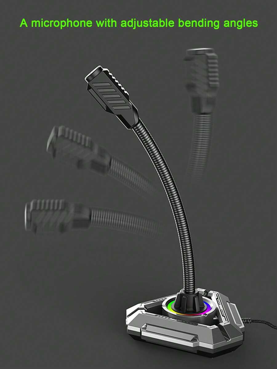 Desktop Gaming Conference Microphone, 360 Degree Omnidirectional Pickup ...