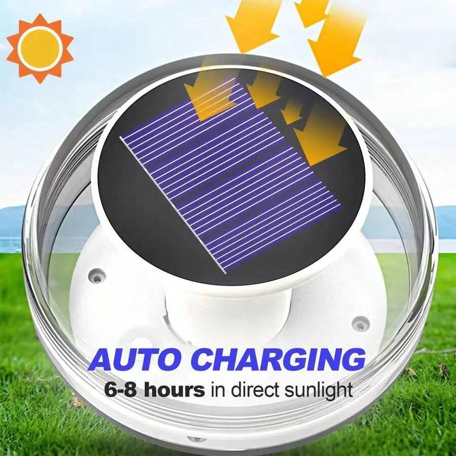 ZK30 Floating Solar Ball Lamp Water Decor Lights Solar Panels Powered ...