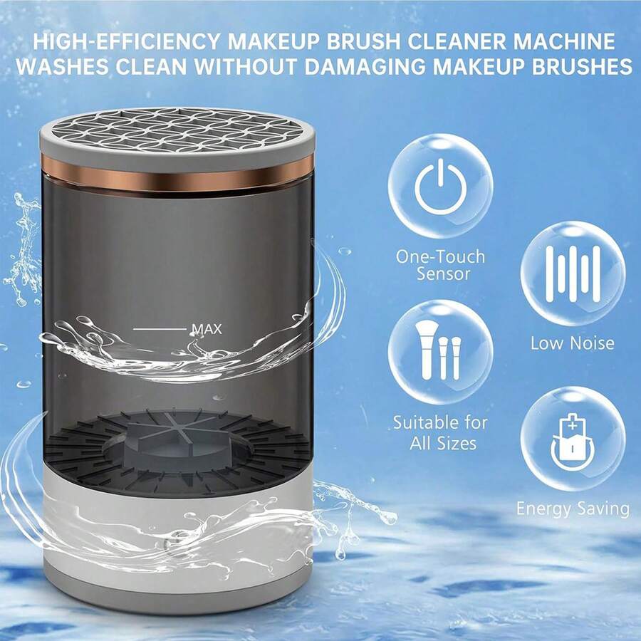 Electric Makeup Brush Cleaner Machine Portable Automatic Usb Cosmetic ...