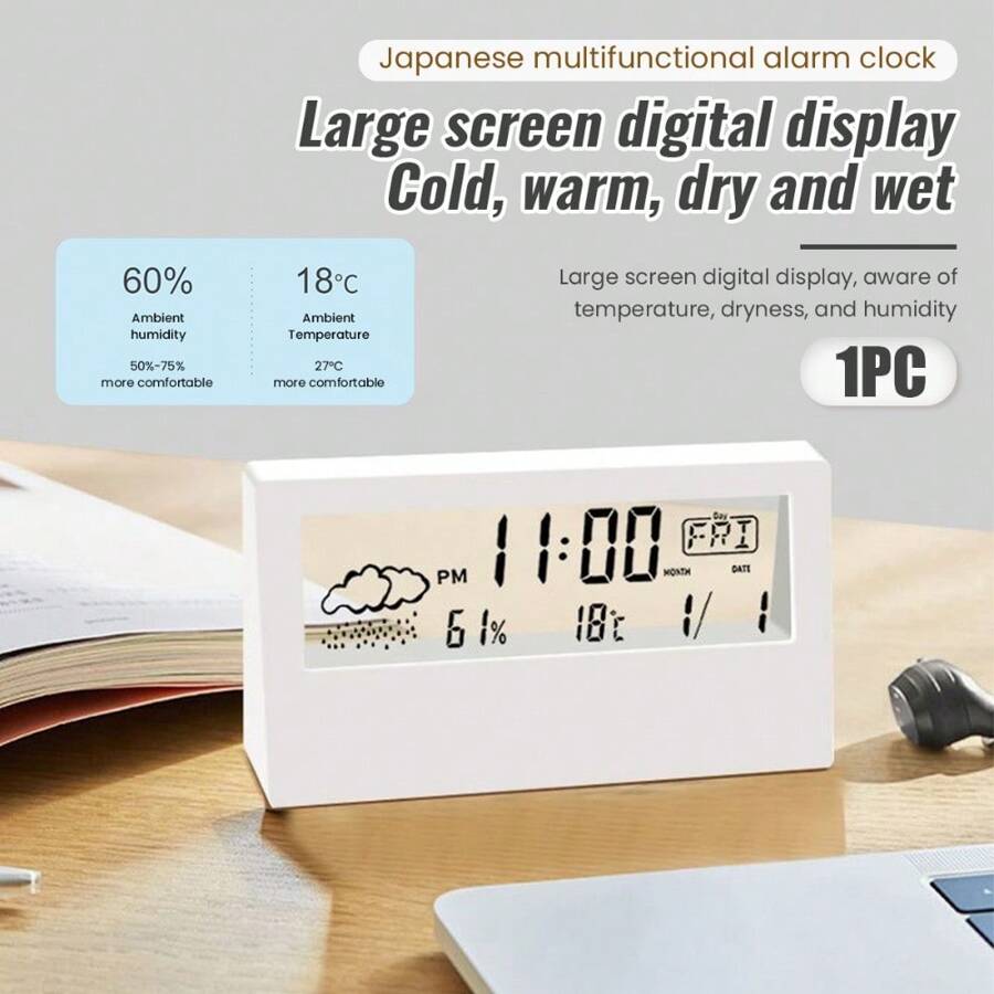 1pc Simple Digital Alarm Clock With Multiple Functions, Smart Clock ...