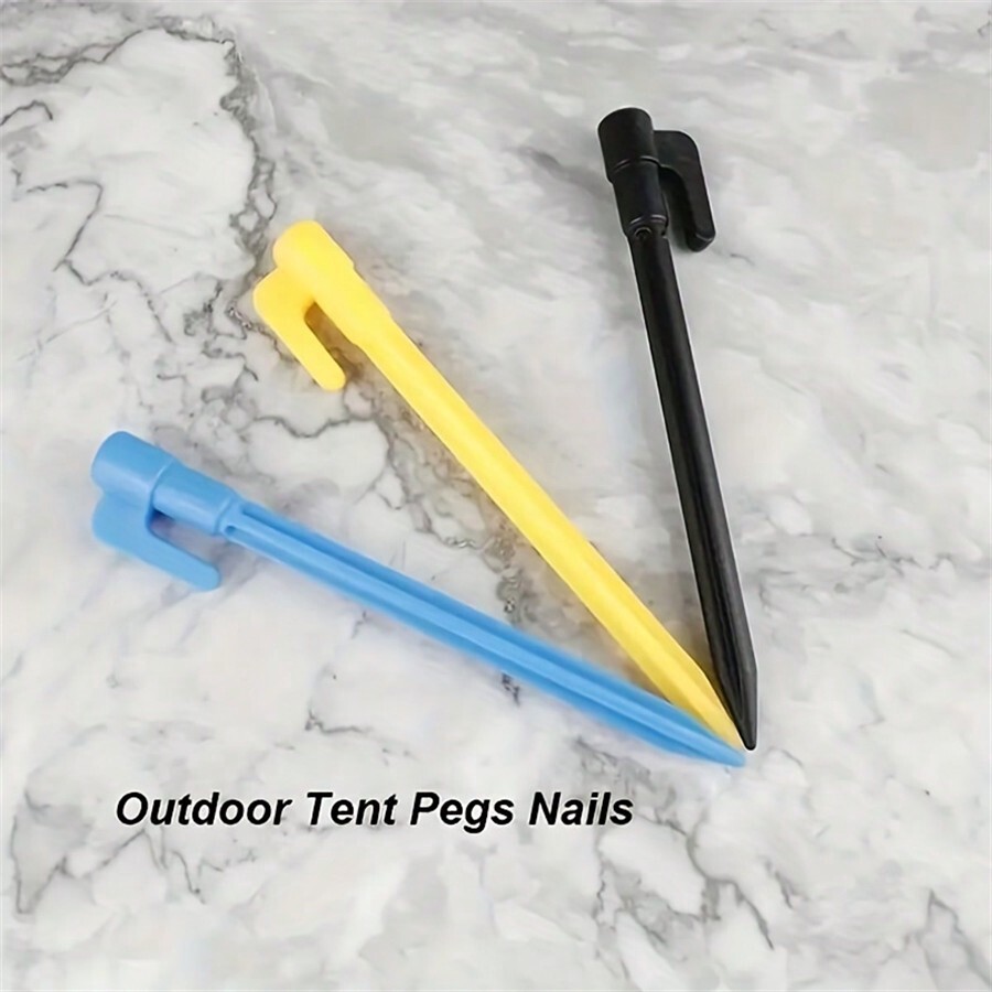 Durable Plastic Tent Stakes - Heavy Duty Tent Pegs For Secure Grounding ...