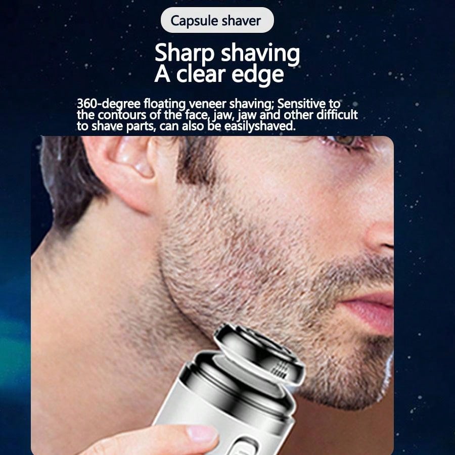 Small Portable Capsule Shaver, Mini Travel Electric Razor, Quiet ...