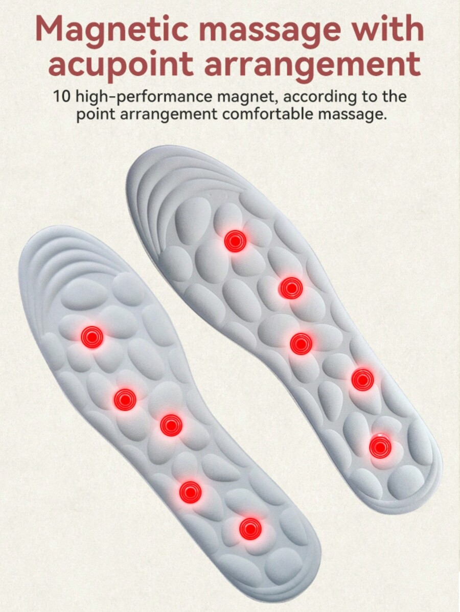 1pair Magnetic Eva Shoe Insole That Can Be Cut To Fit, Acupressure ...