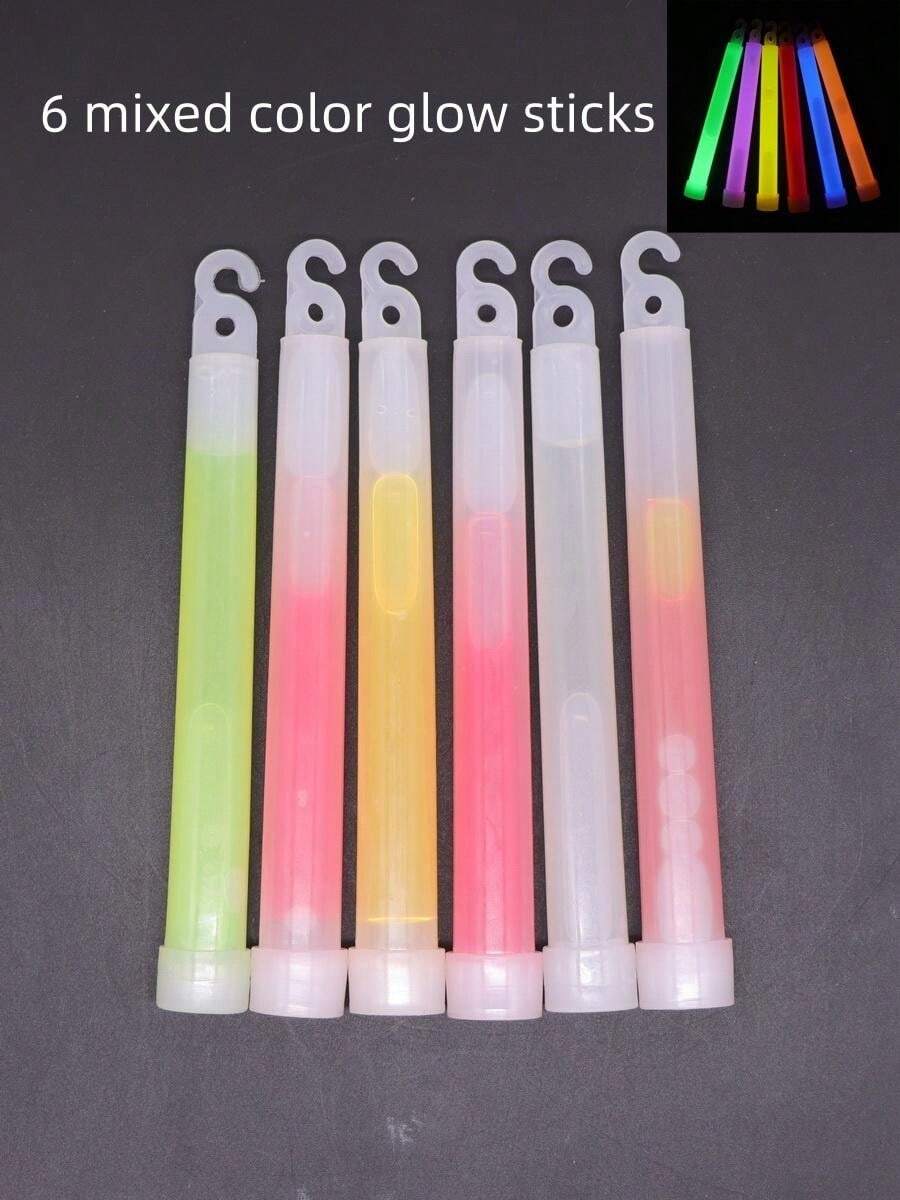 6pcs Fluorescent Sticks + 6 Hanging Ropes, Suitable For Decorating ...
