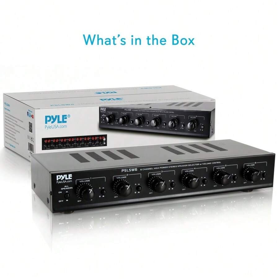 Multi-Zone Speaker Selector, 6-Channel Audio Speaker Receiver System | SHEIN USA