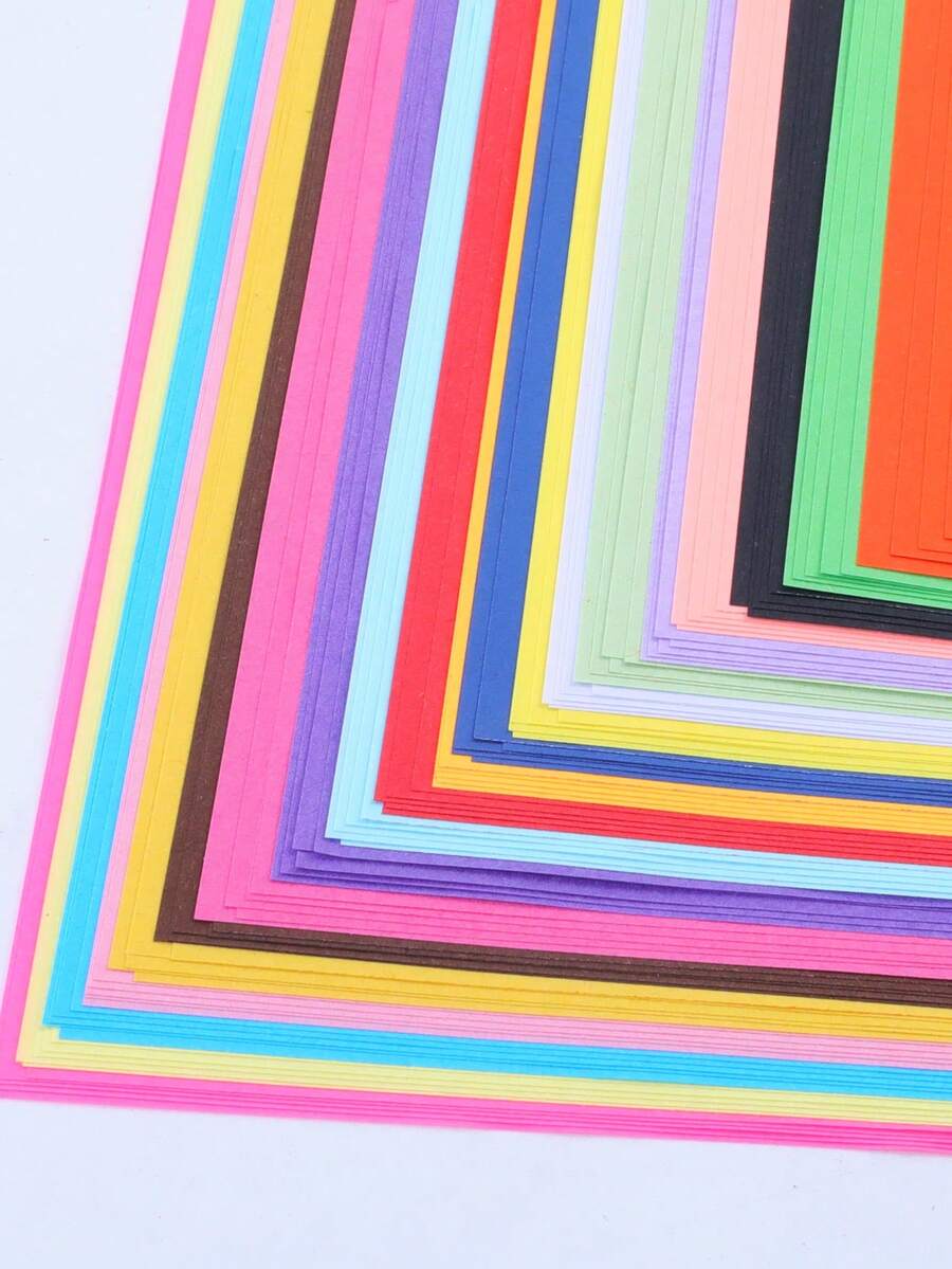 100 Sheets/Pack A4 Size Colored Paper, 20 Colors For Copiers, Printers ...
