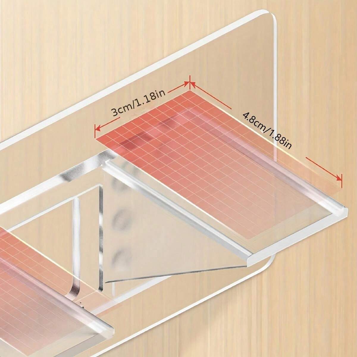 4pcs Punch Free Shelf Support Peg, Clear Self Adhesive Shelves Clips ...