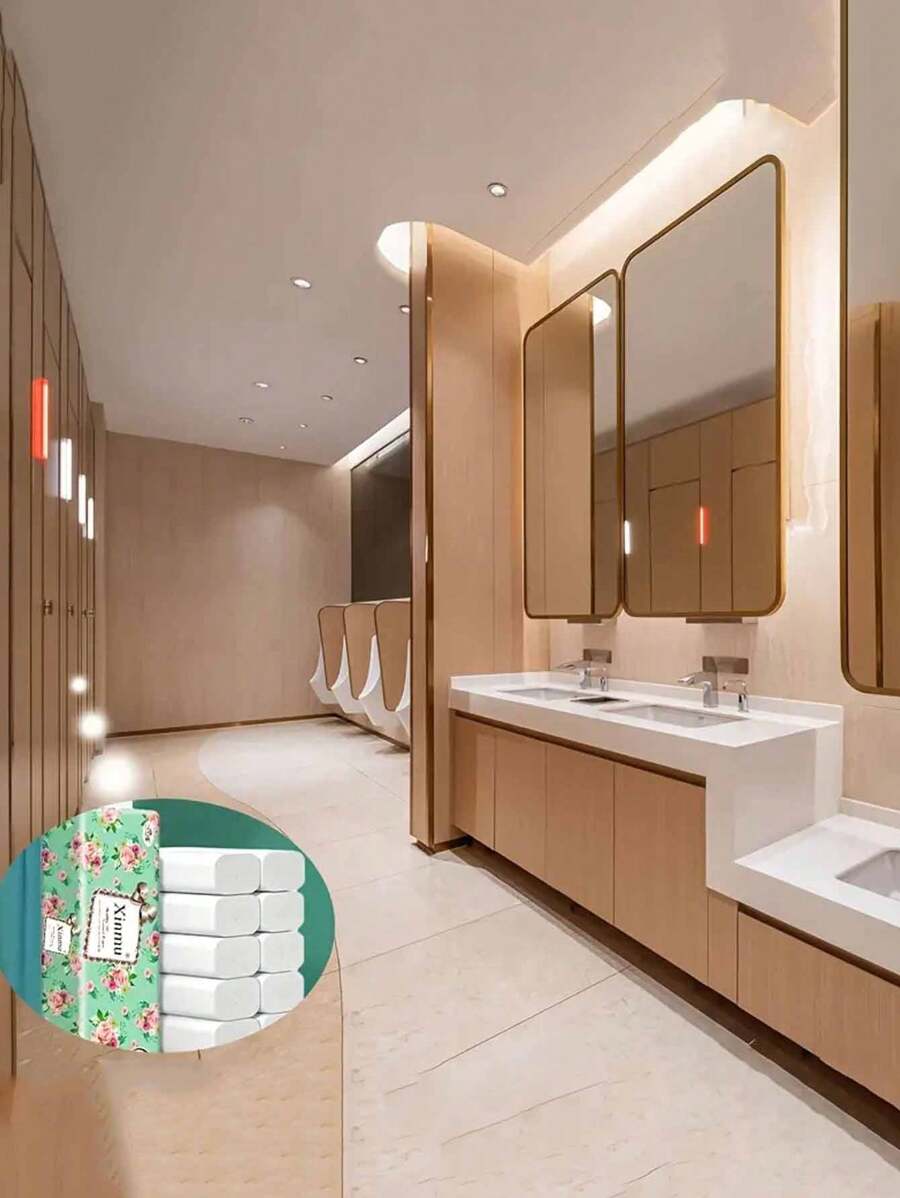 [12 Rolls Discount Package] Toilet Paper Roll, Commercial Tissue ...