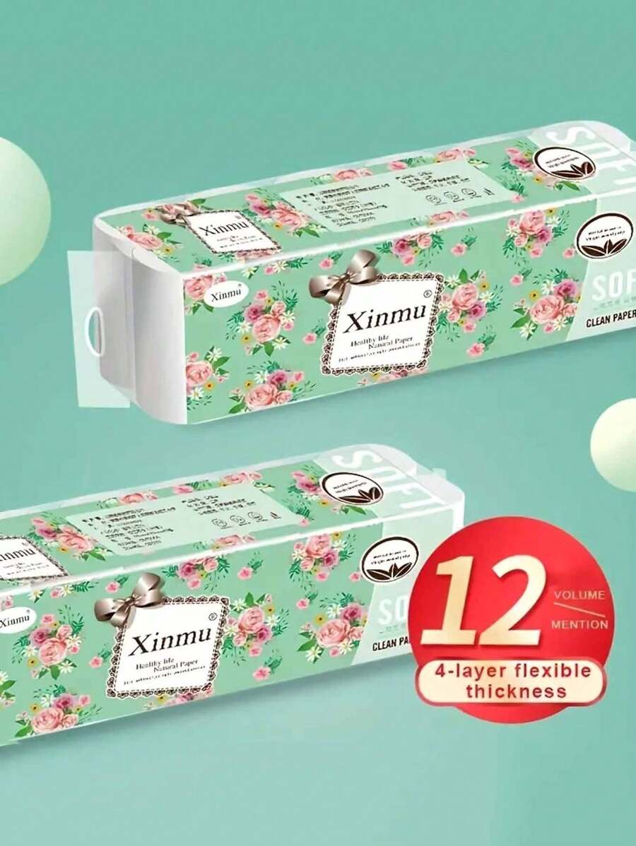 [12 Rolls Discount Package] Toilet Paper Roll, Commercial Tissue ...