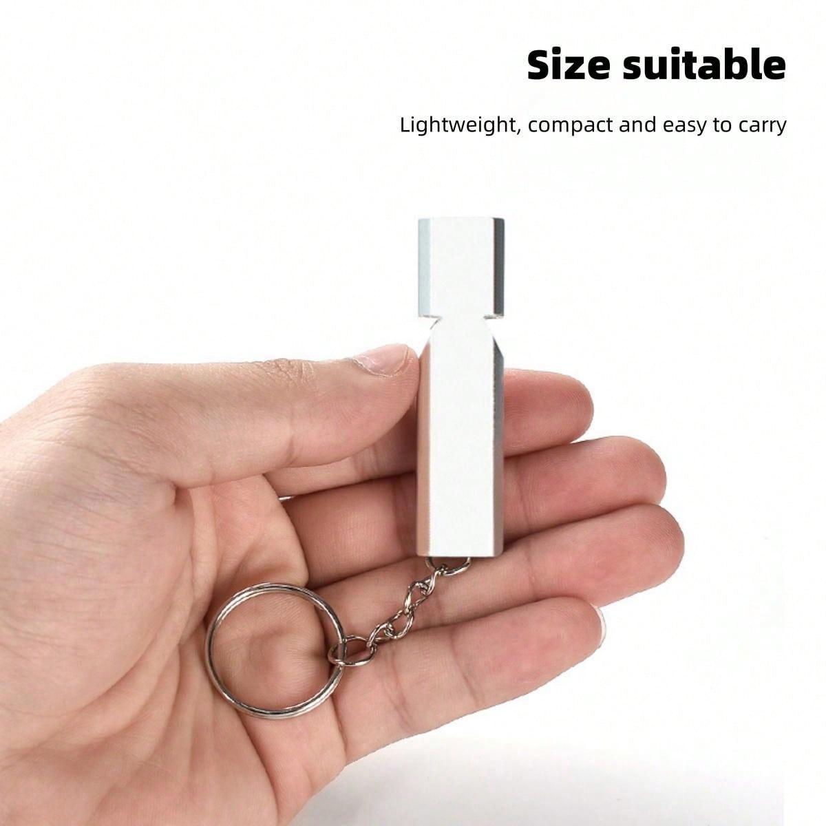 1pc Gold Dual Hole High Frequency Outdoor Survival Whistle, Emergency ...