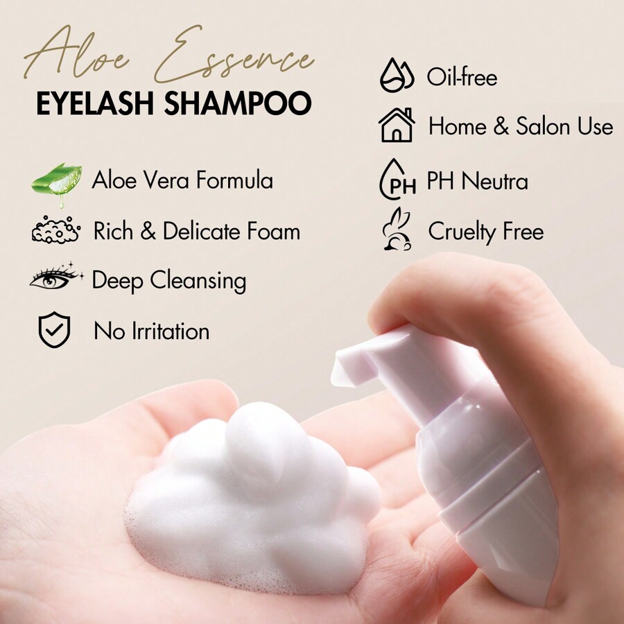 3/5pcs Lash Shampoo Concentrate Lash Cleaning For Eyelash Extensions ...