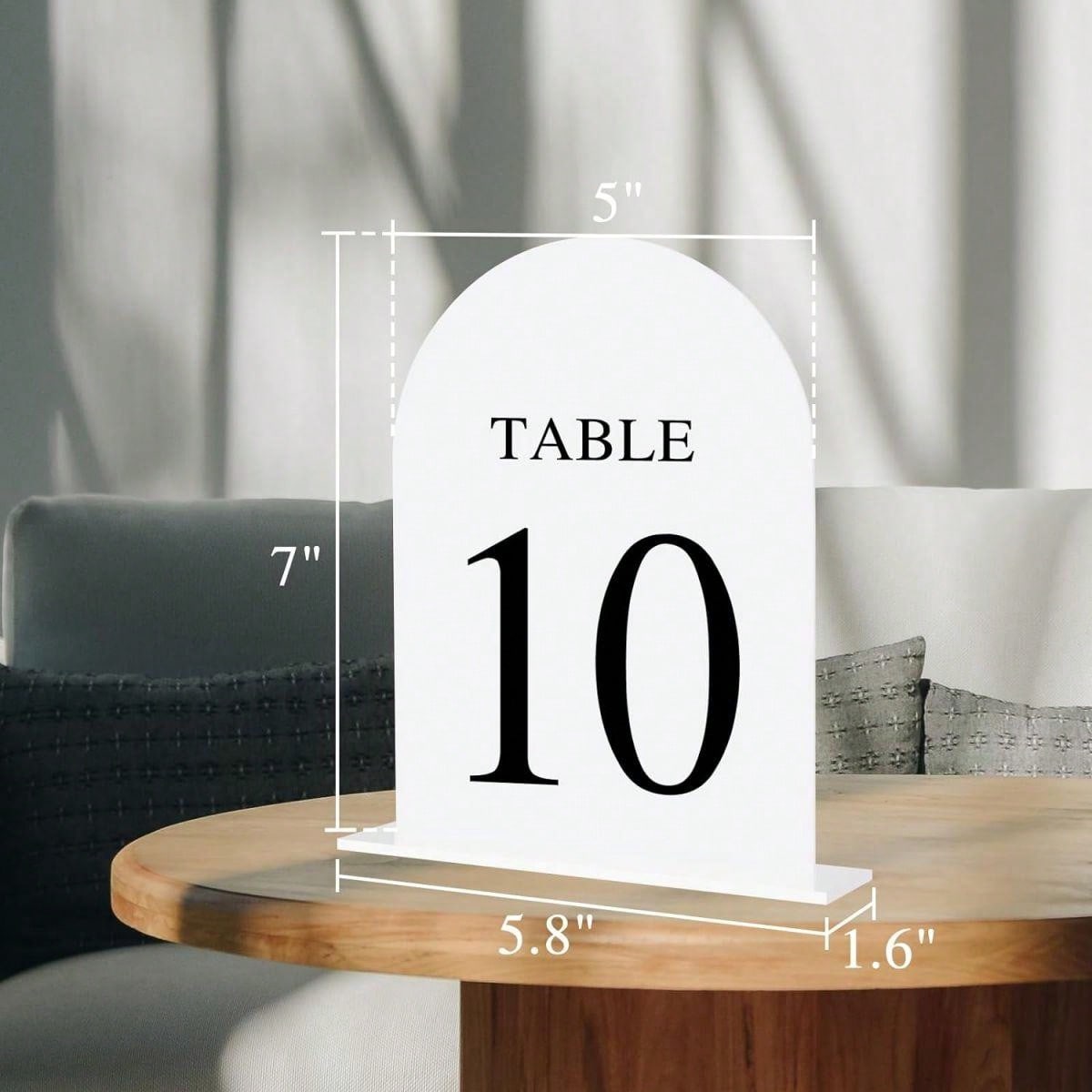 Wedding Table Numbers 1-15 - 5x7 Acrylic Table Numbers For Wedding ...