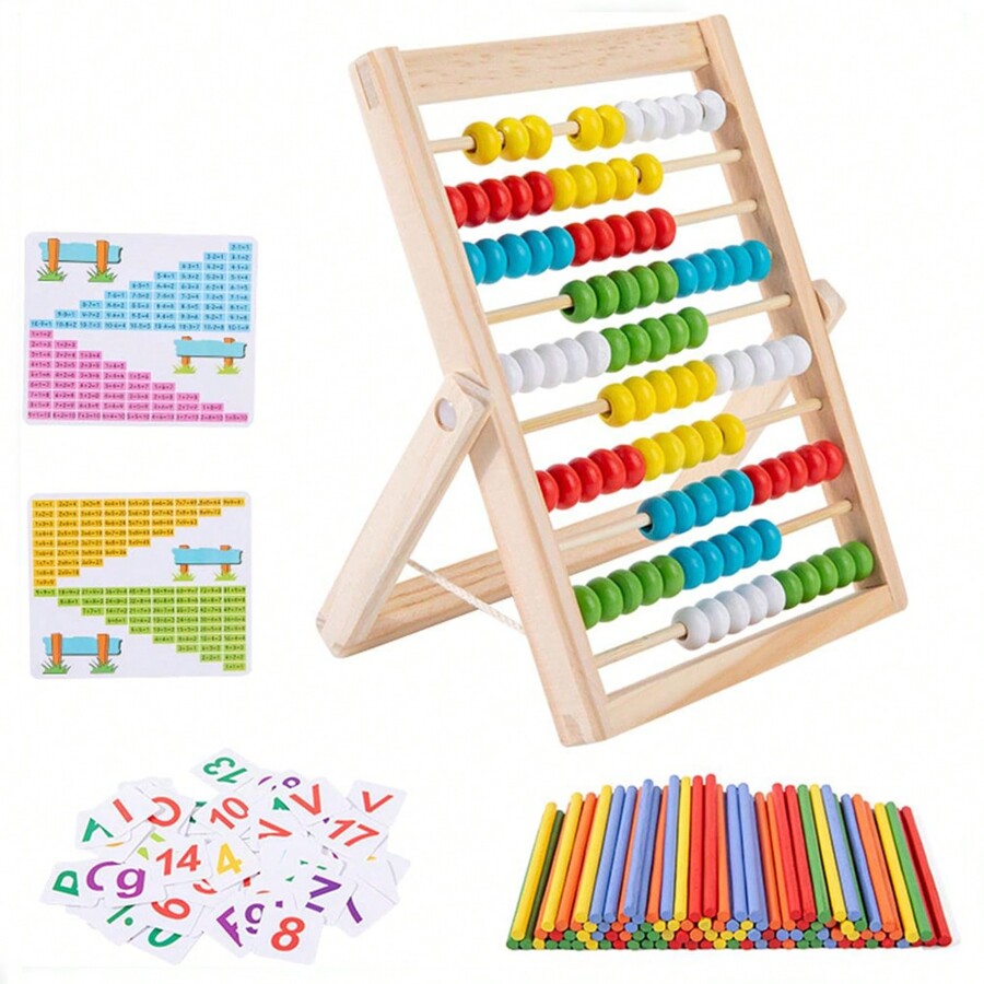 Montessori Math Toys Wooden Abacus Educational Counting Frames Toy ...