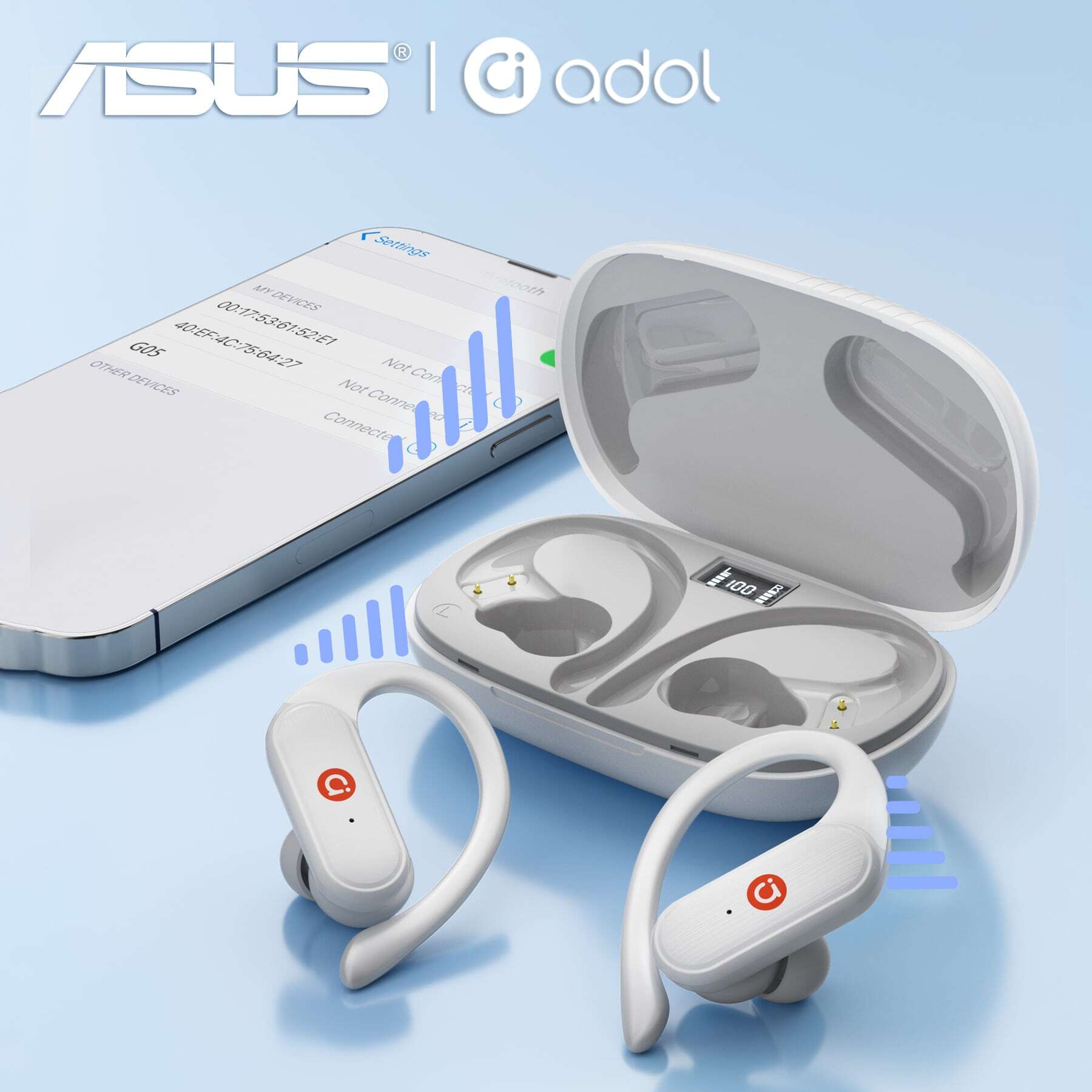 Asus AS-G05 Sports Wireless Headphones Open Air Conduction Hifi Heavy ...