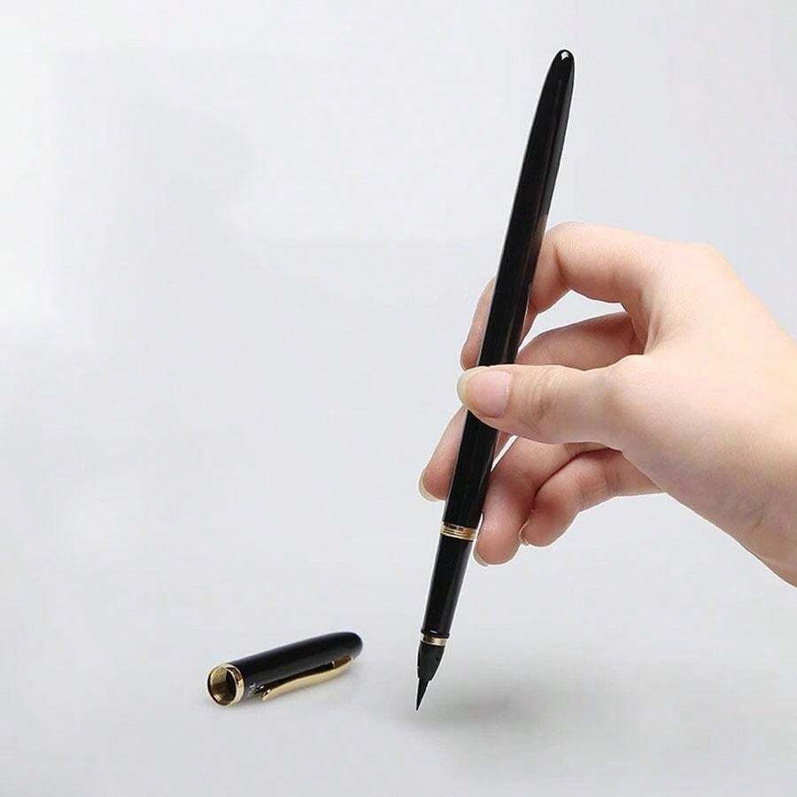 Ink Cartridge Refillable Brush Pen With Soft Wolf Hair Tip For ...