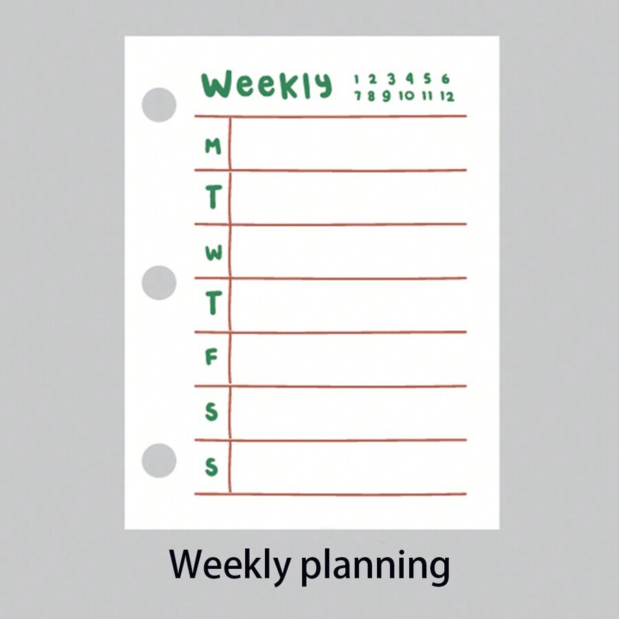 60 Sheets 3-Hole Loose-Leaf Book, 3-Hole Core Loose-Leaf Book ...