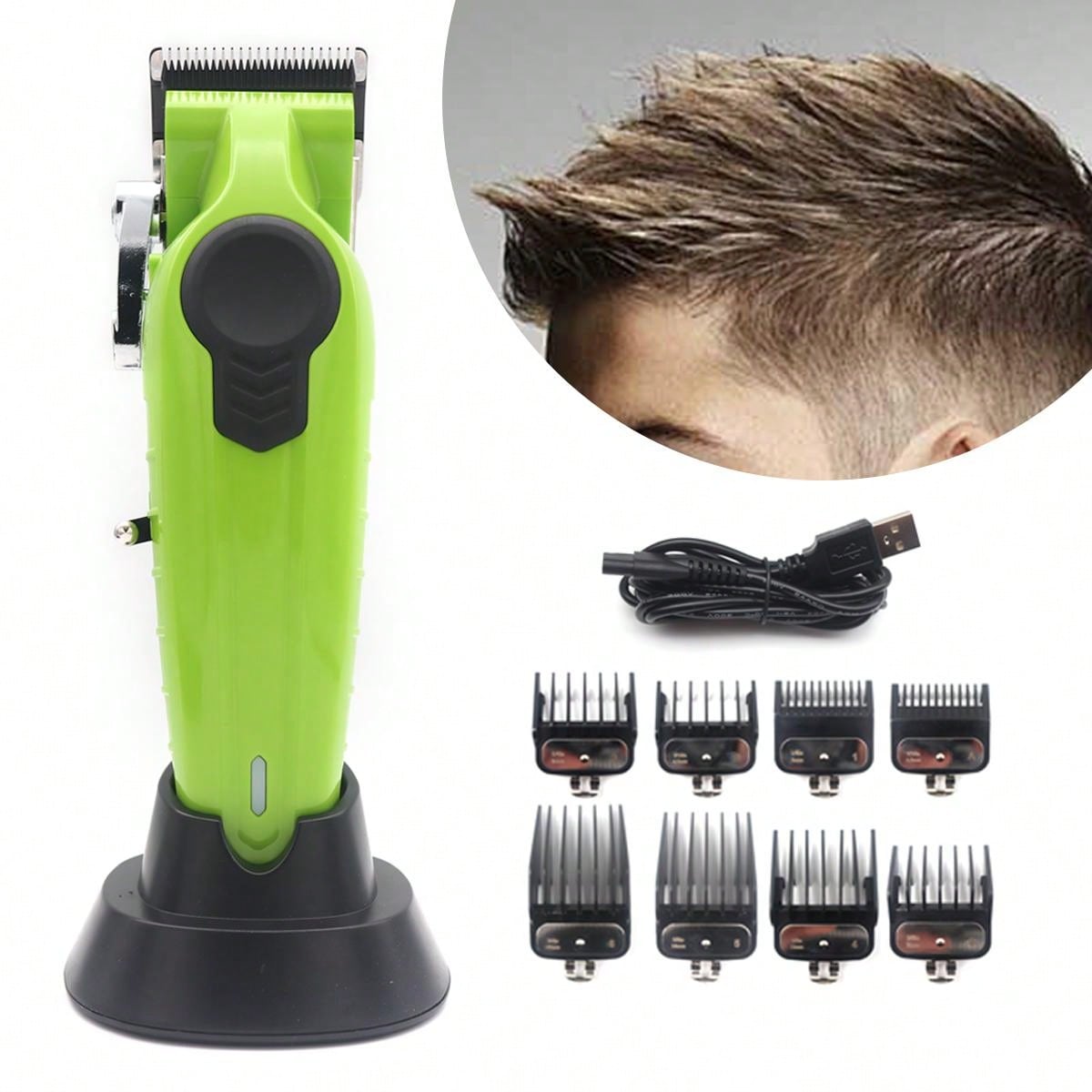 Professional Rechargeable Portable Men's Hair Clipper DLC Blade ...