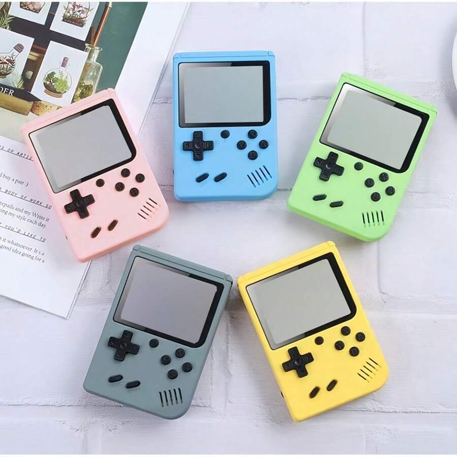 1pc Classic Portable Black And White Handheld Game Console With High ...