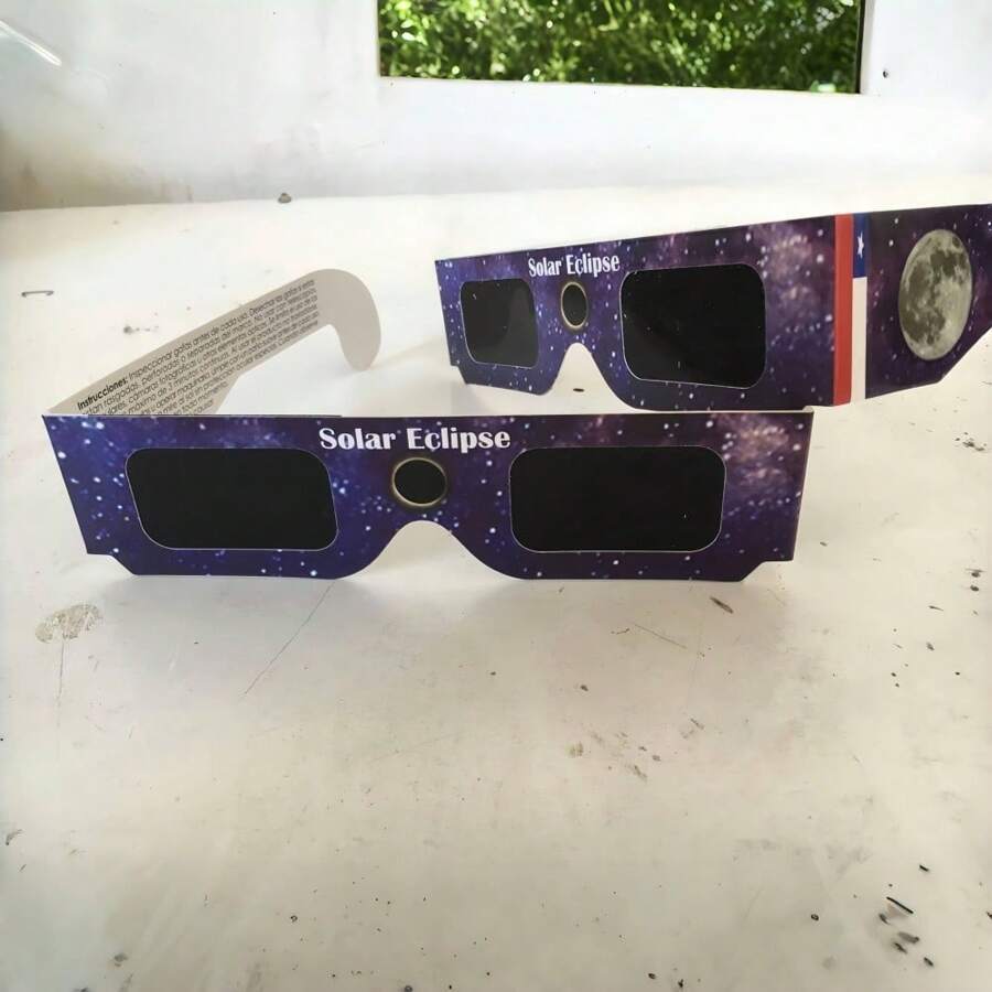 Solar Eclipse Viewing Glasses With Paper Frame And Neutral Density ...