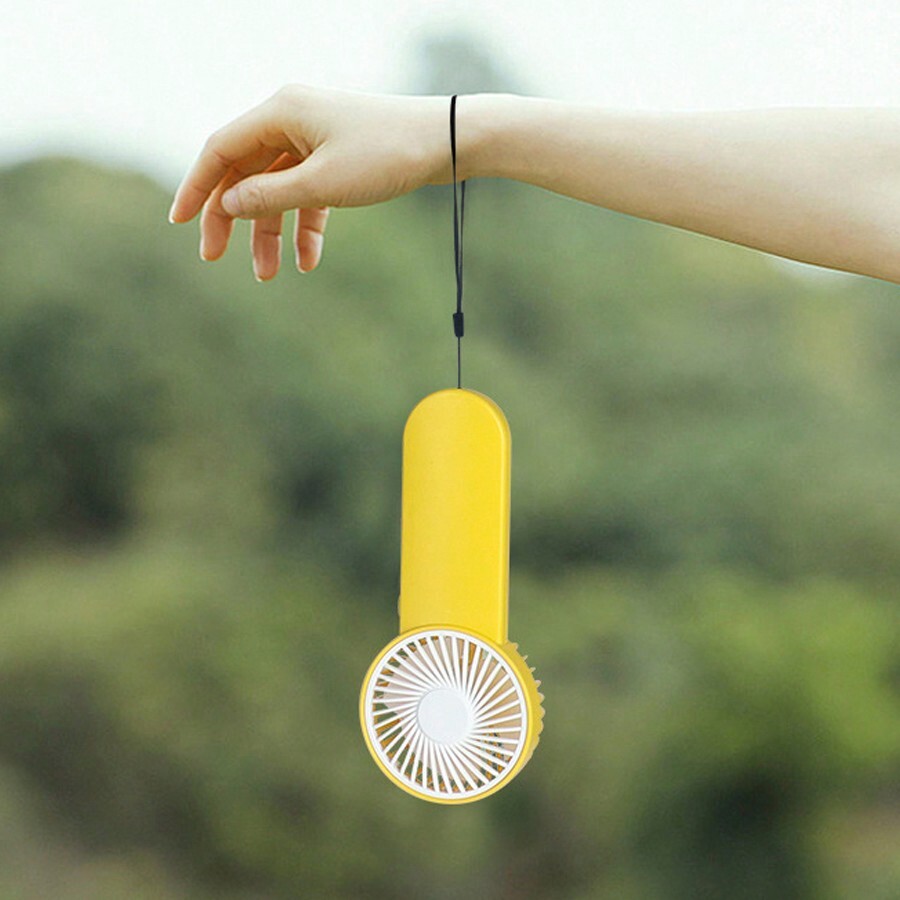 Mini Portable Handheld Fan With Led Light, Strong Wind, Low Noise For ...