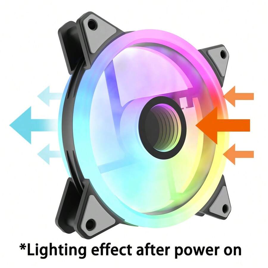 Aigo AF12 120mm Pc Computer Case Fan RGB Argb Heatsink Aura Sync Sata ...
