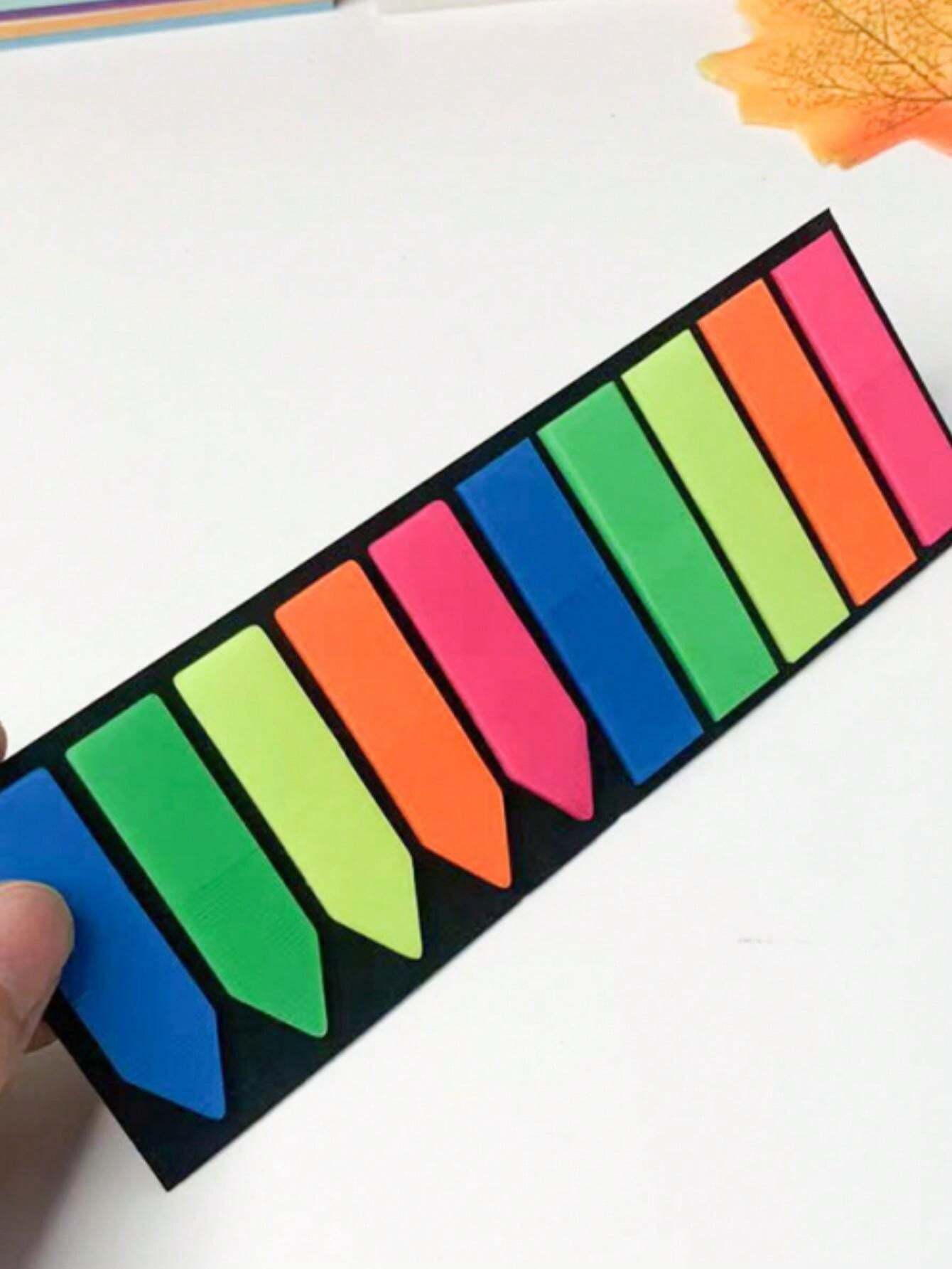 1 Set Of Multicolor Transparent Index Tabs With Flat And Arrow Shaped ...