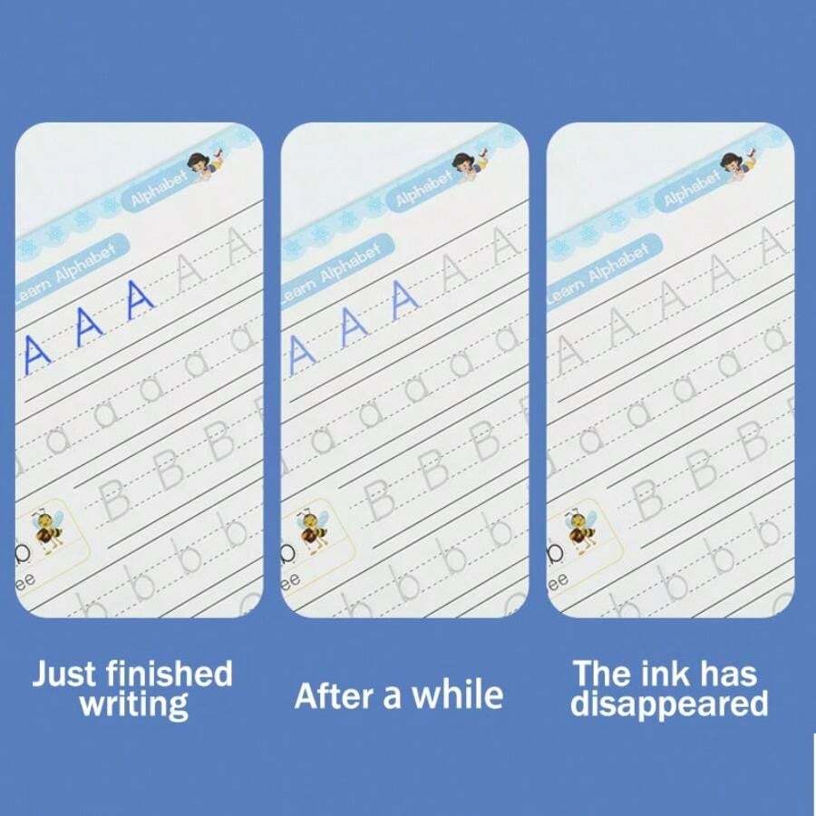 4pcs/Pack Reusable Handwriting Practice Copybook Magic Practice ...