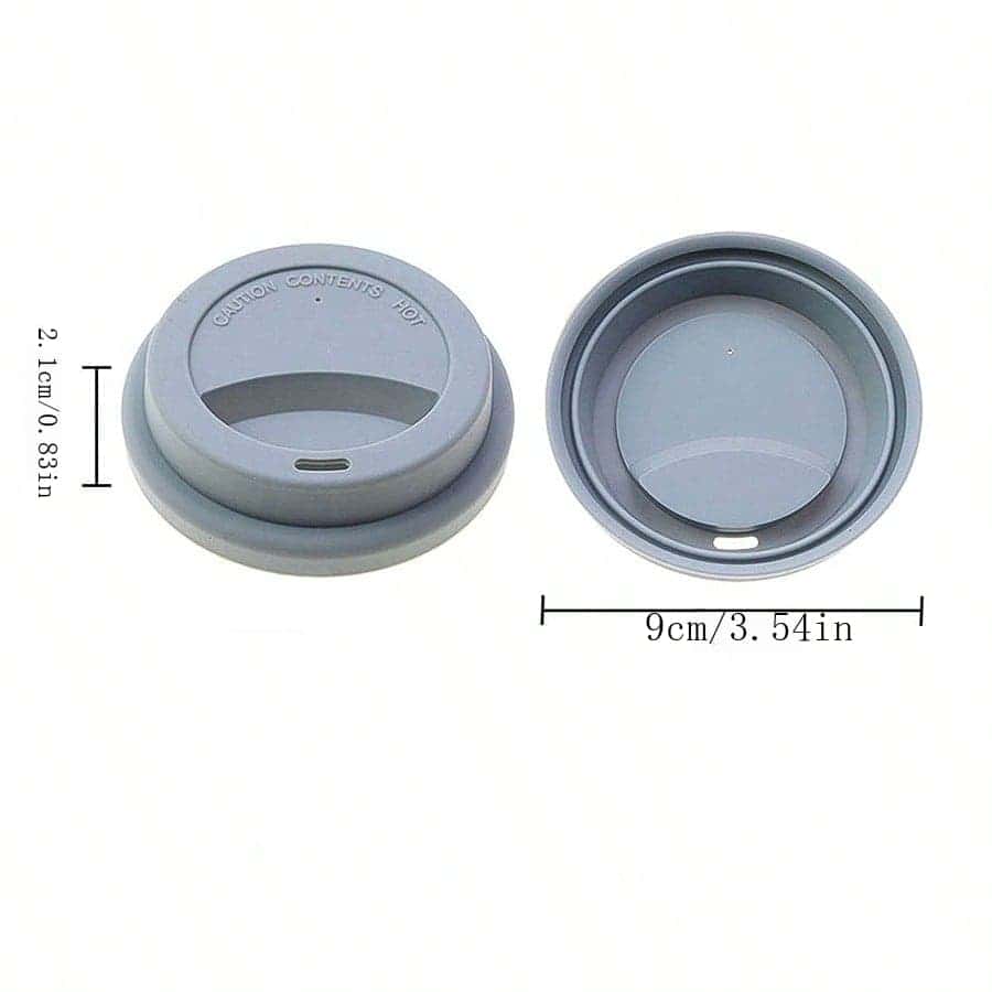 3pcs Silicone, Ceramic And Plastic Cup Lids In Multiple Colors And ...