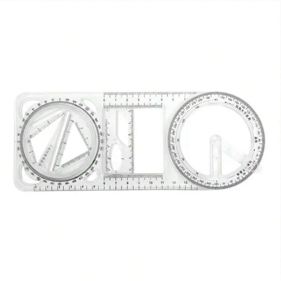 1pc Multifunctional Drawing Ruler For Elementary And Middle School ...