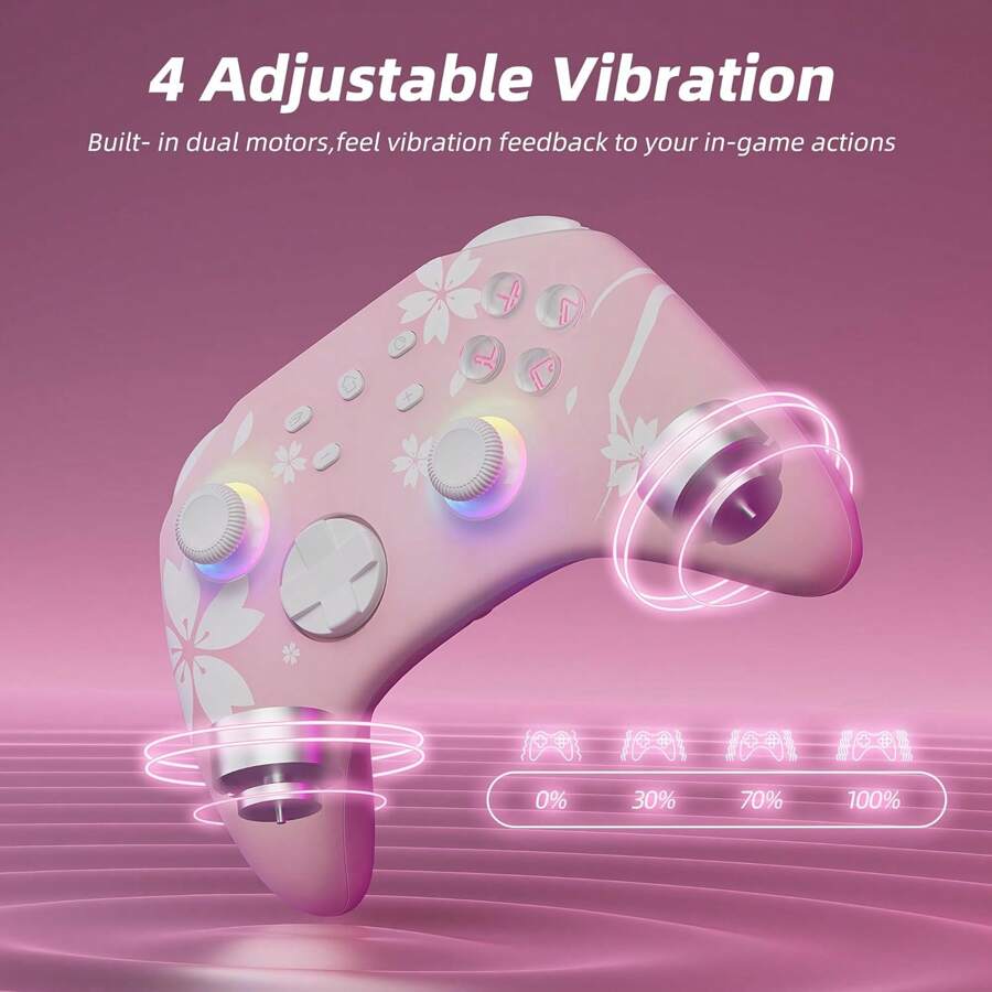 Mytrix Wireless Pro Controller Sakura Pink, Bluetooth Controller With ...