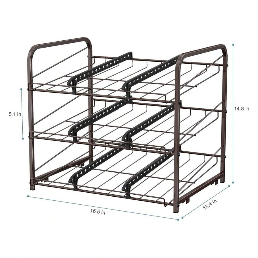 Can Organizer For Pantry Stackable 2 Pack, Can Storage Organizer Rack ...
