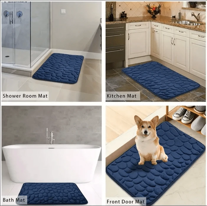 1pc Stone Pattern Bath Rug | SHEIN USA