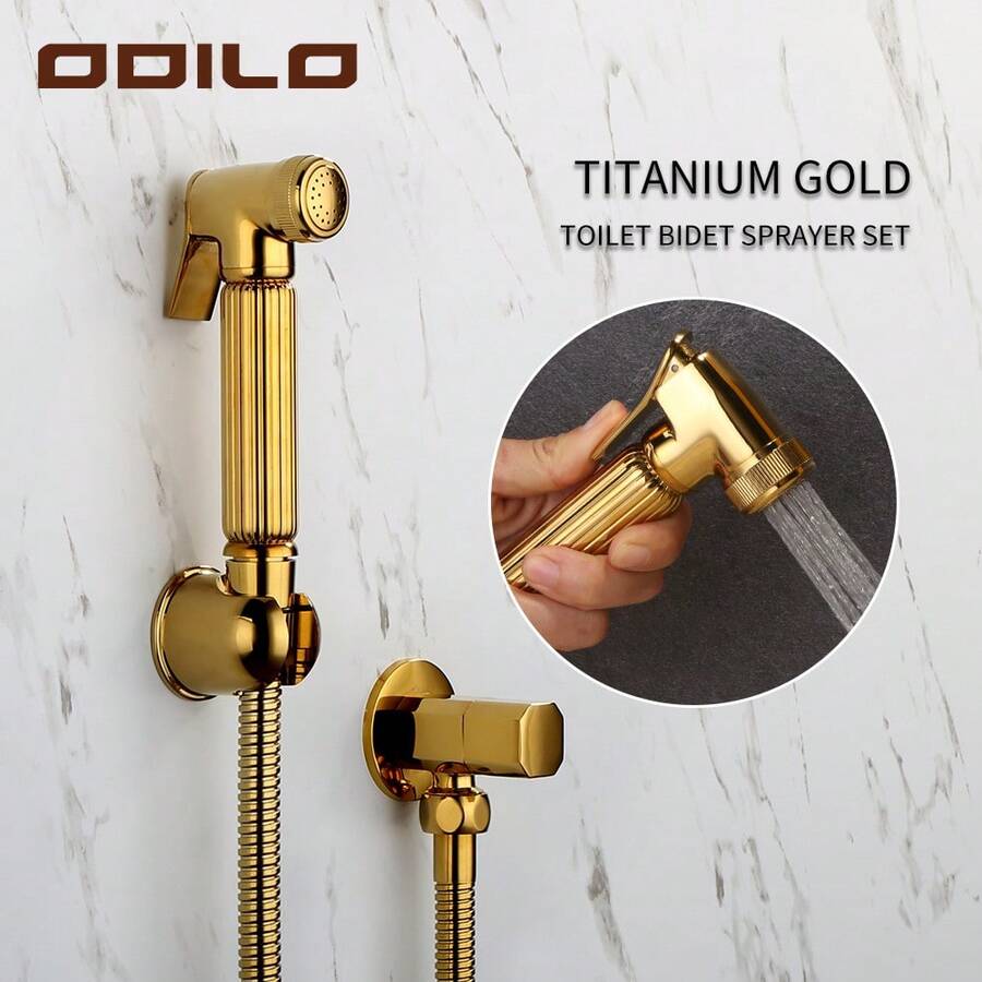 Oudilang Full Copper Pressurized Bidet Sprayer Head, Toilet Spray Gun ...