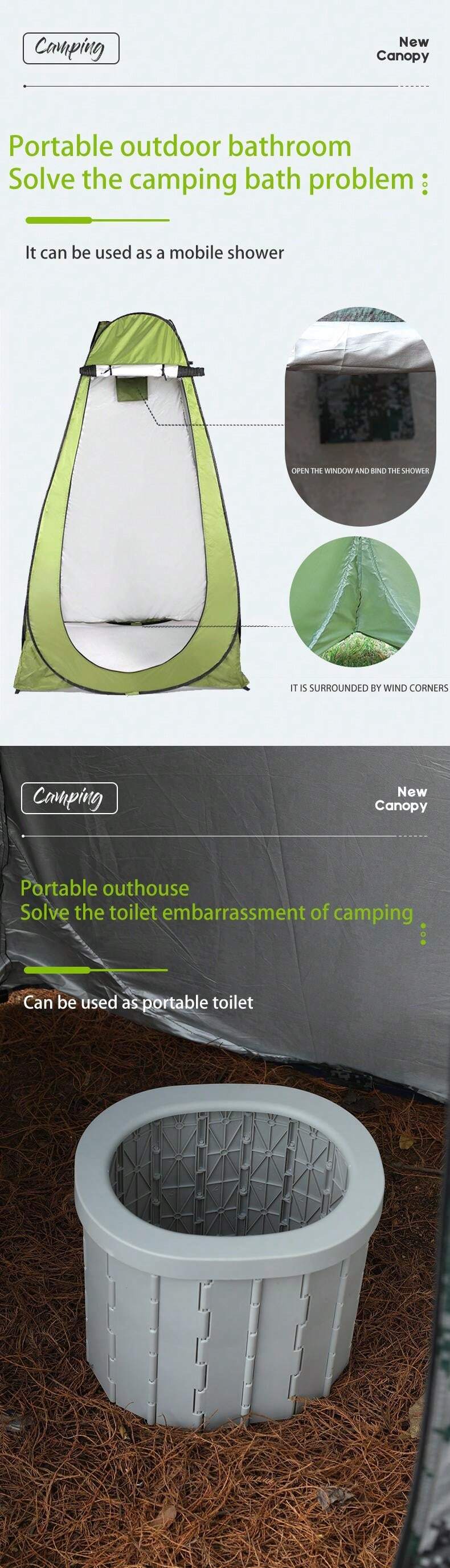 Outdoor Changing Shower Tent With Thickened Fabric For Privacy While ...
