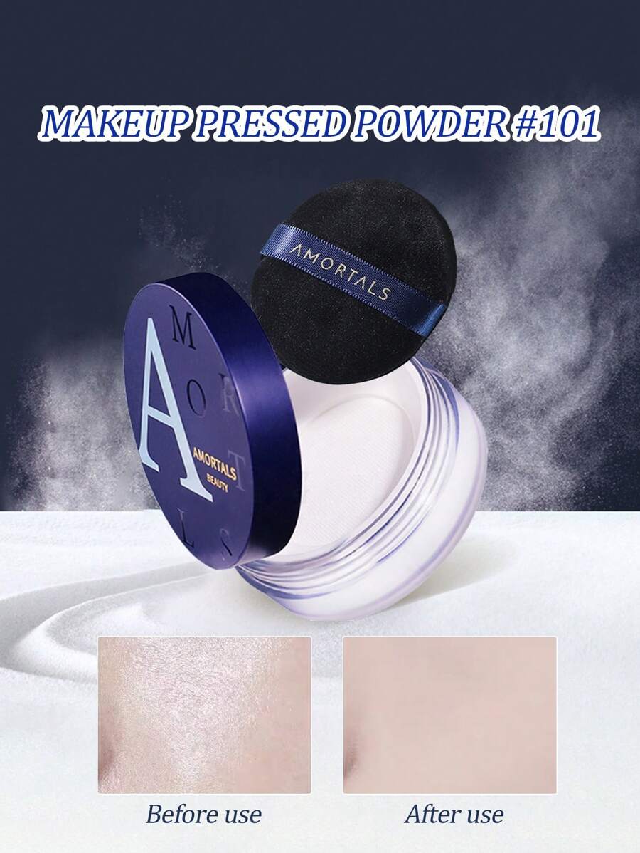 Ella.Mila Grape Puff Setting Loose Powder, Oil Control, Long-Lasting ...