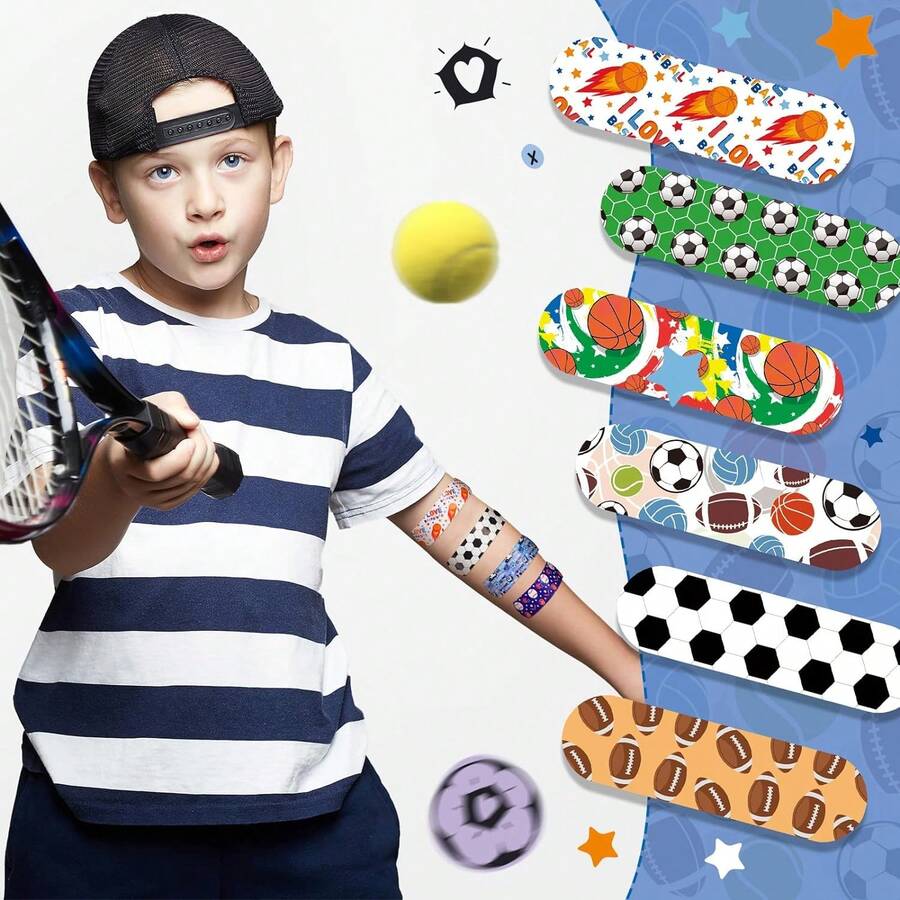 (1 Set/20pcs - Band Aids With Sports Elements) Bandaid,Multi Purpose ...