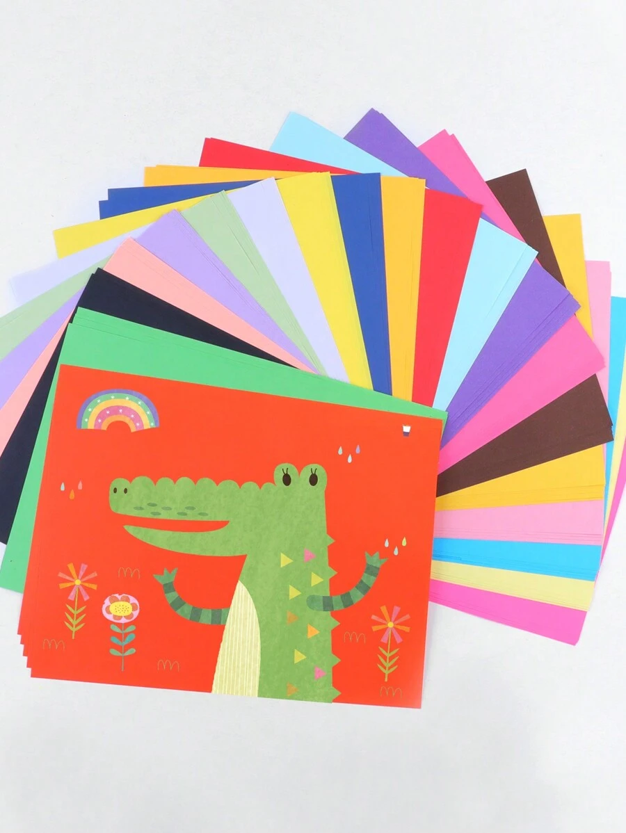 100 Sheets/Pack A4 Size Colored Paper, 20 Colors For Copiers, Printers ...