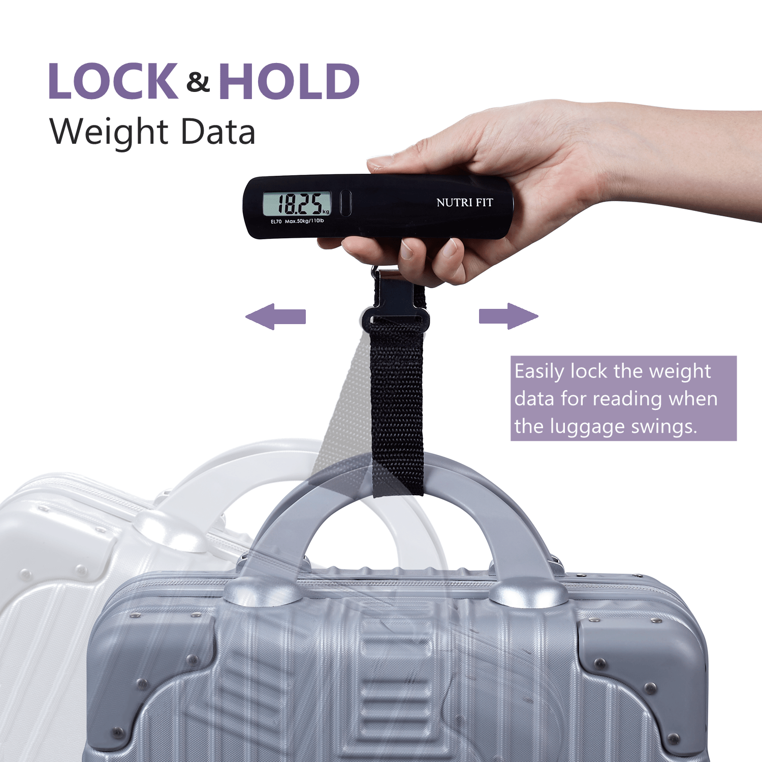 Luggage Scale, Digital Suitcase Weight Scales For Travel Essential Accessories, Portable Hanging ...